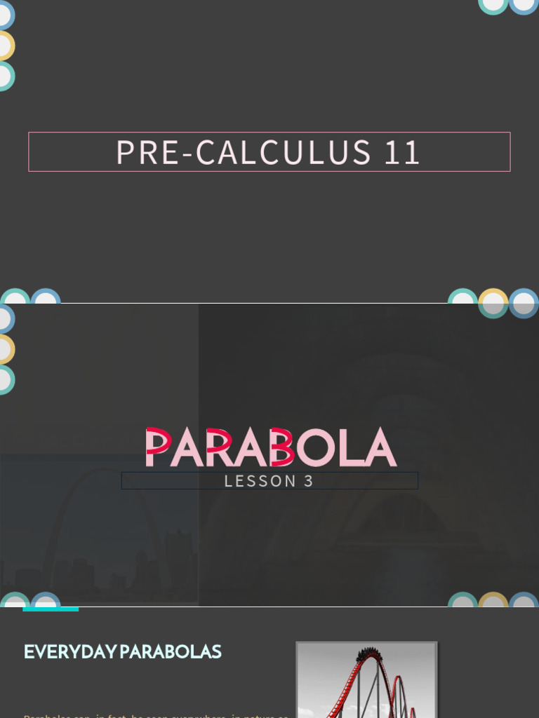 Quarter1 Lesson3 - Parabola1 | PDF | Differential Geometry | Euclidean Geometry