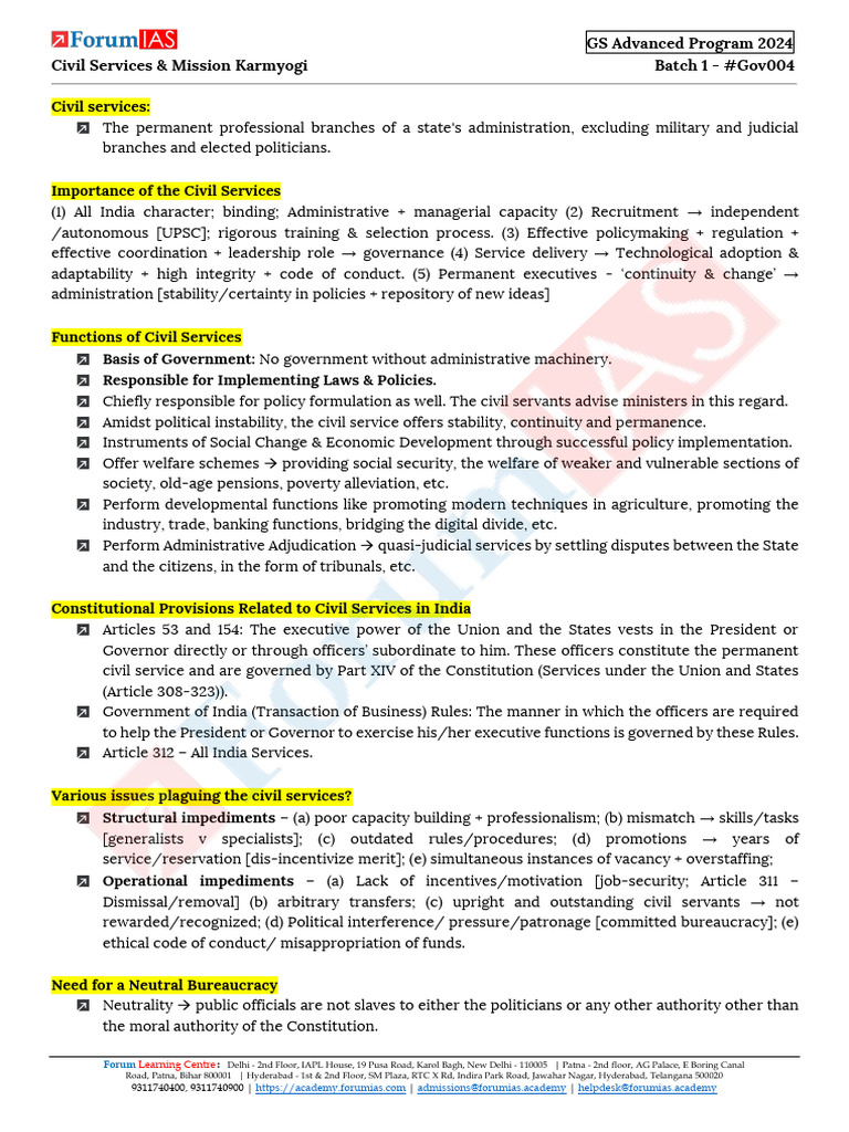 Governance 4 | PDF | Civil Service | Governance