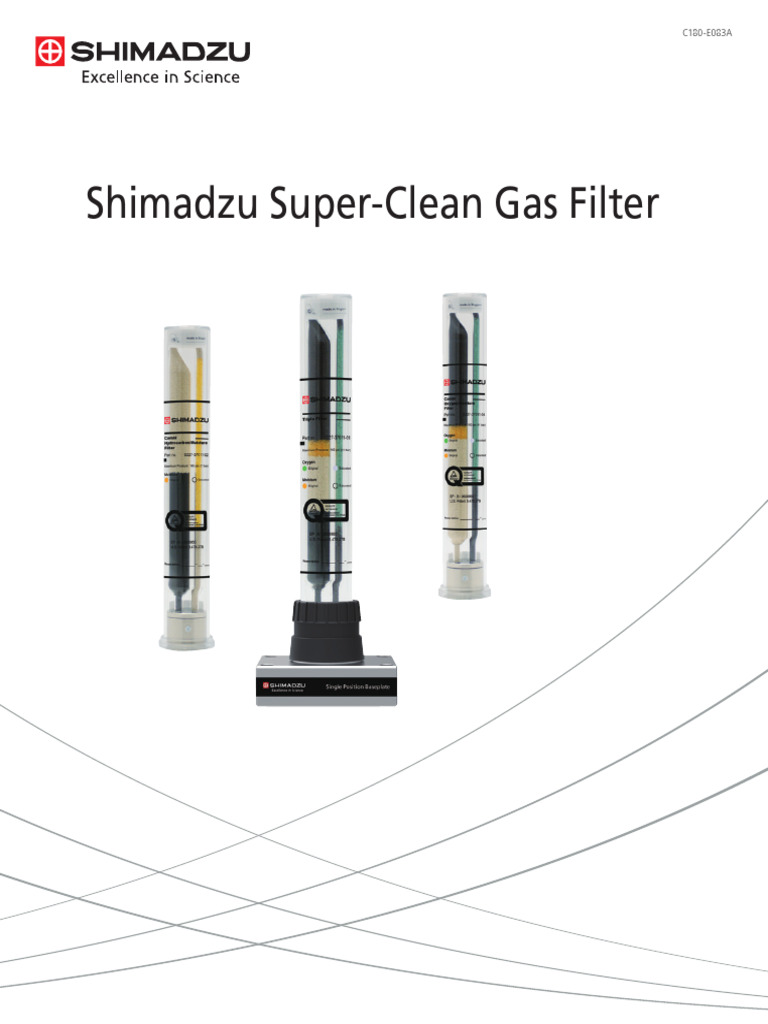 Shimadzu Super-Clean Gas Filter Overview | PDF | Gas Chromatography ...