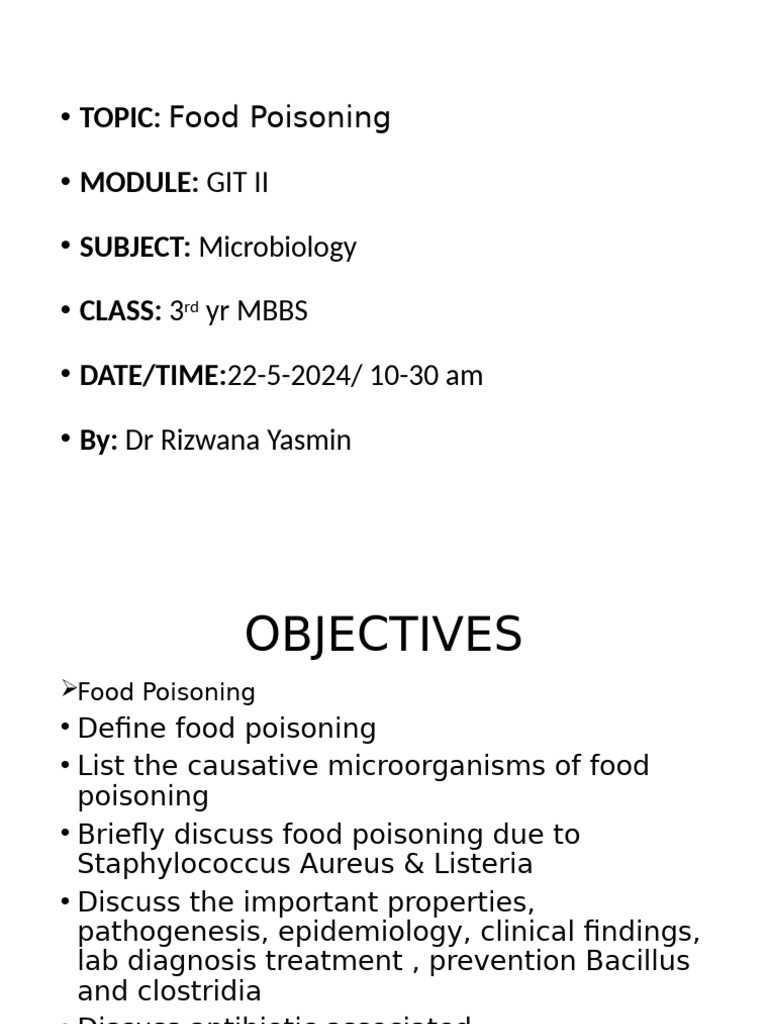 Understanding Food Poisoning Causes | PDF | Foodborne Illness | Immunology