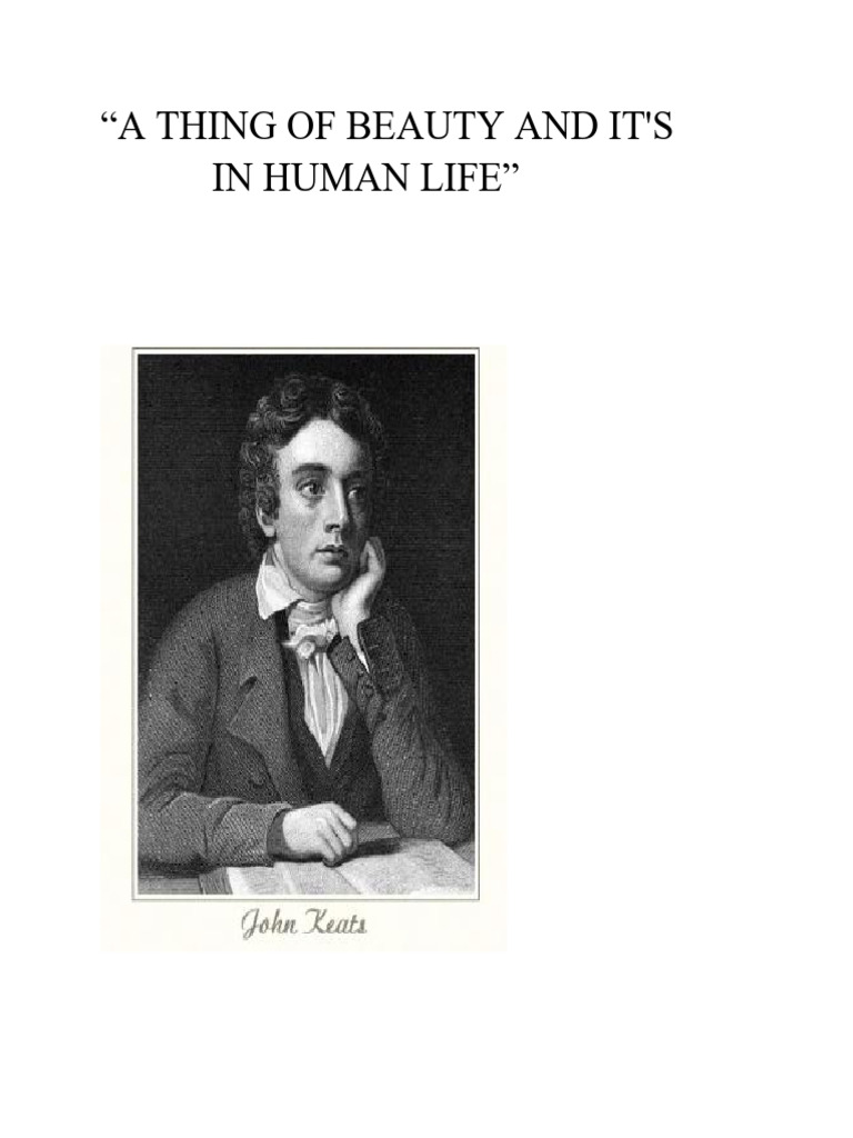 Thing of Beauty | PDF | John Keats