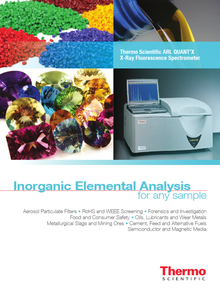 Arl Quantx Edxrf | PDF | Energy Dispersive X Ray Spectroscopy | Applied ...