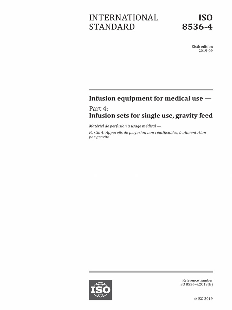 Iso 8536-4 2019 | PDF