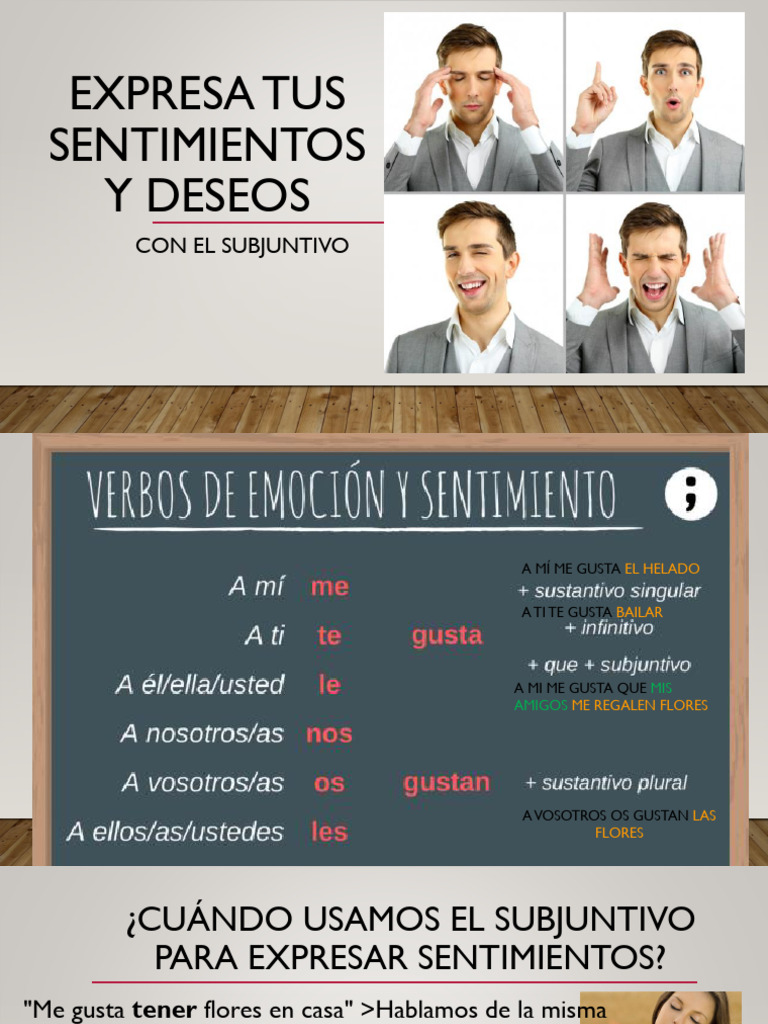 Uso del Subjuntivo para Sentimientos | PDF