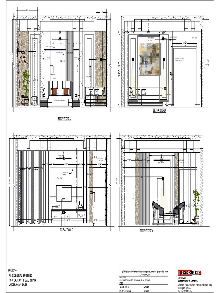 FF Master Bedroom, Elevations | PDF | Room | Home
