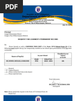 Sample LETTER OF REQUEST FOR SCHOOL FORM 137 | PDF
