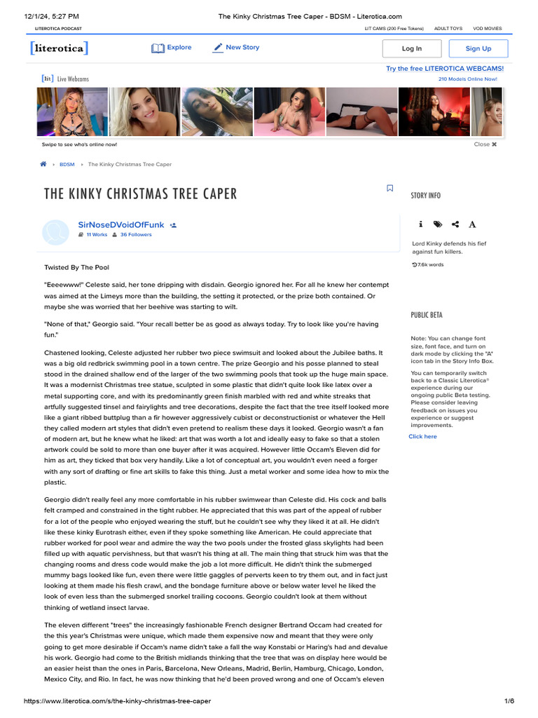 The Kinky Christmas Tree Caper - BDSM | PDF