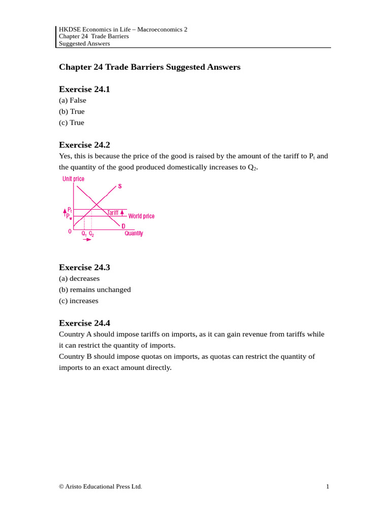 Trade Barriers in Macroeconomics Explained | PDF | Tariff | Economics
