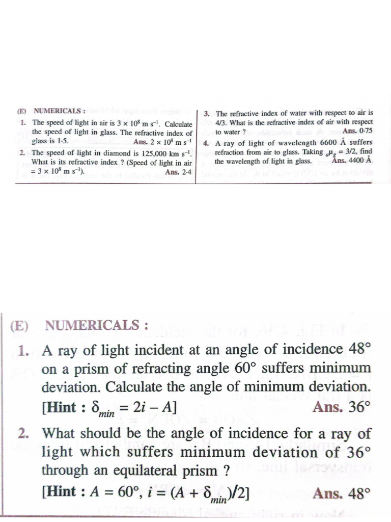 12th Refraction | PDF