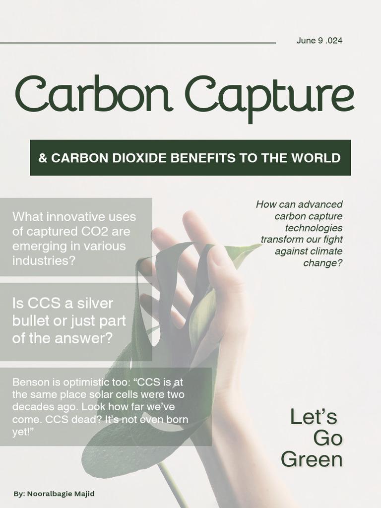 Carbon Capture & Carbon Dioxide Benefits To The World PDF | PDF ...