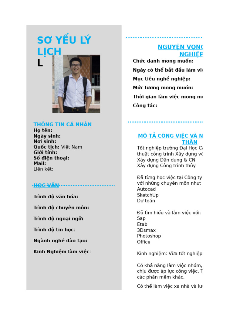 CV File Excel | PDF