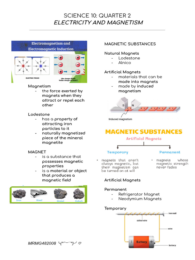Electricity and Magnetism 10 Sci | PDF | Applied And Interdisciplinary ...
