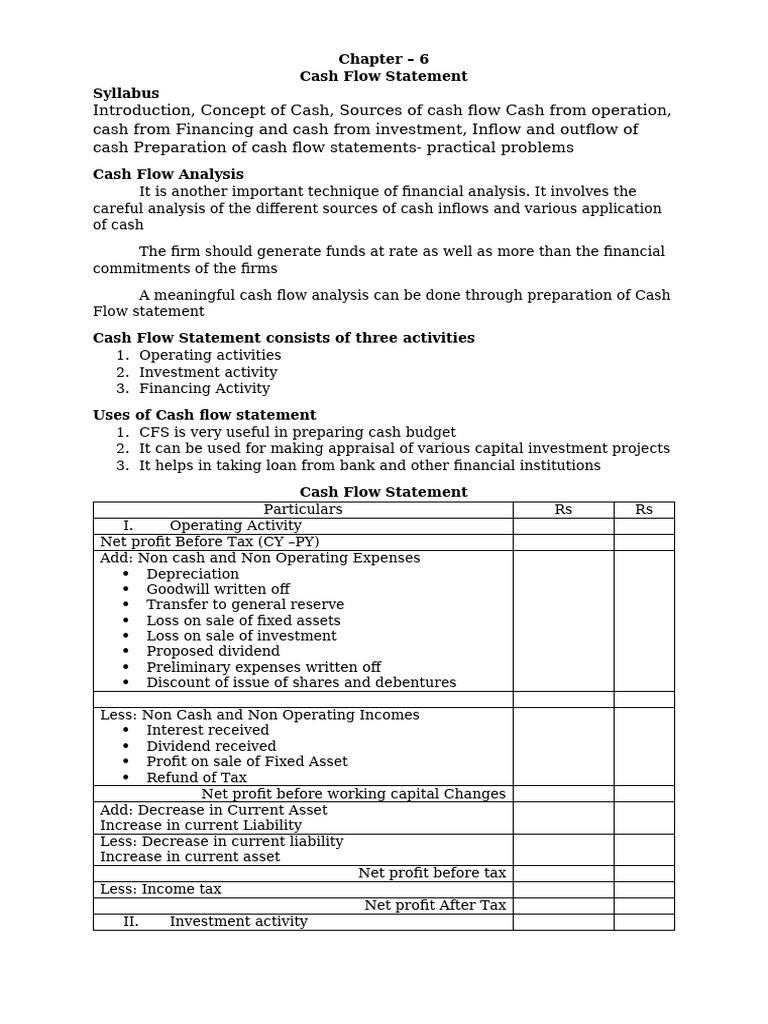 Unit 9 | PDF | Cash Flow Statement | Equity (Finance)
