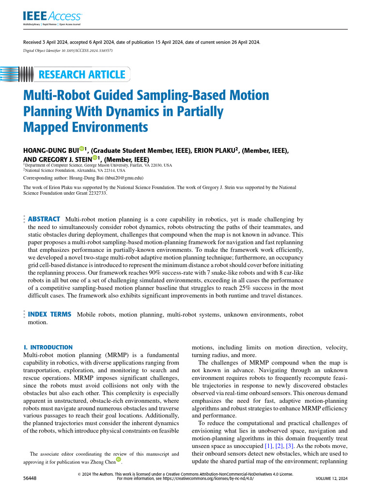 Multi Robot Guided Sampling Based Motion Planning With Dynamics In Partially Mapped Environments