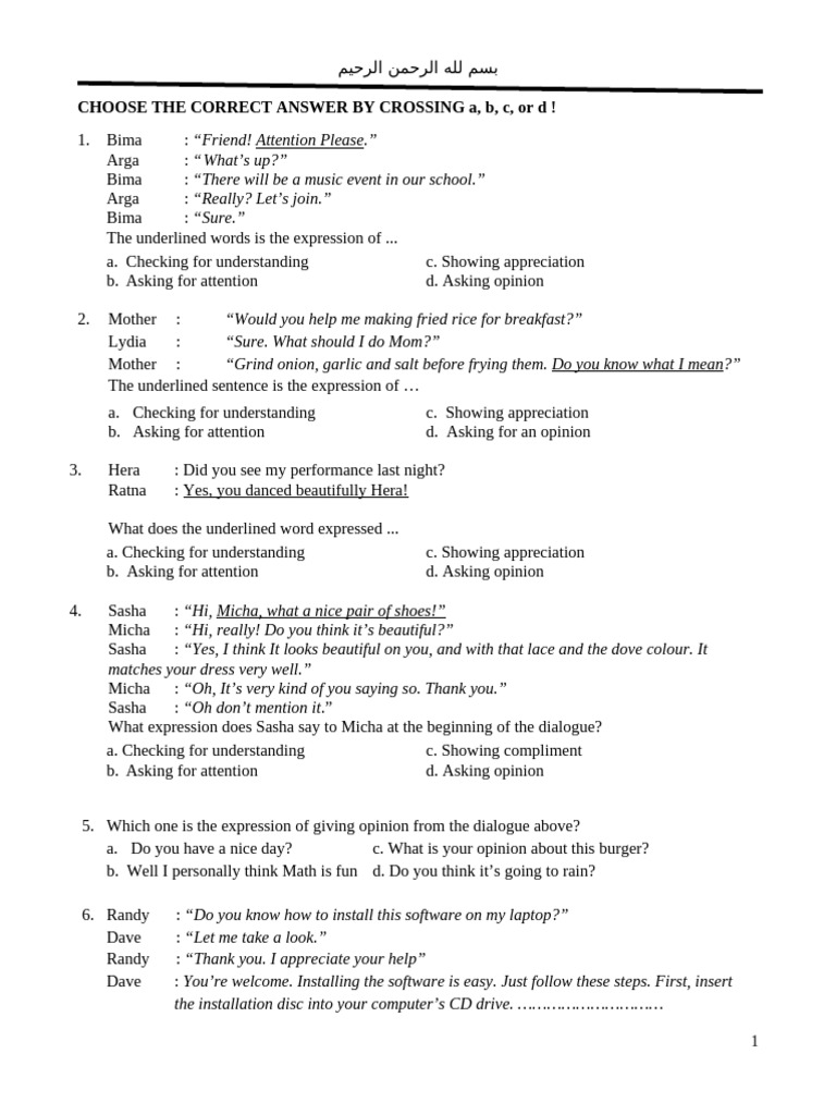 Soal Pas B.ing Kelas 8 Sem1 2024 | PDF | School Library | Libraries