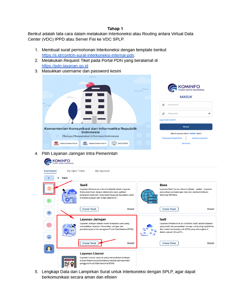 Alur Proses Permohonan Interkoneksi Internal PDN | PDF