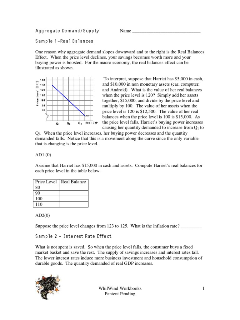 Aggregate Demand Worksheet | PDF | Aggregate Demand | Interest