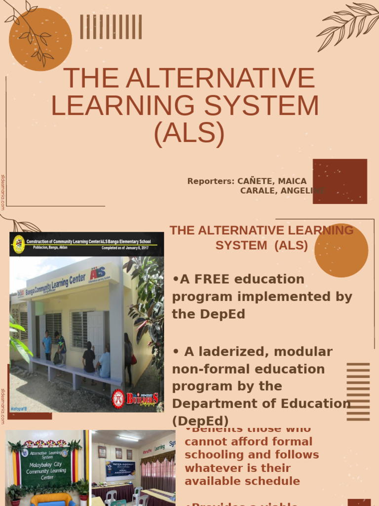 Understanding the Alternative Learning System | PDF | Literacy | Learning
