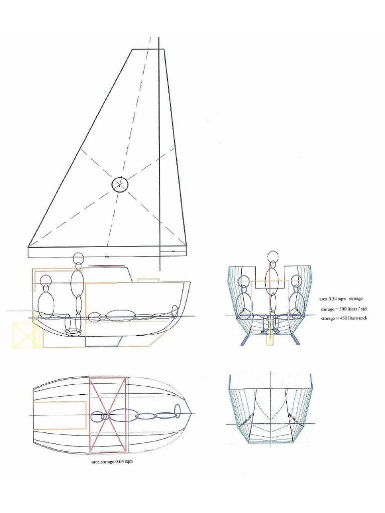Small Ocean Sailboat Boat Yacht Plan Plans | PDF