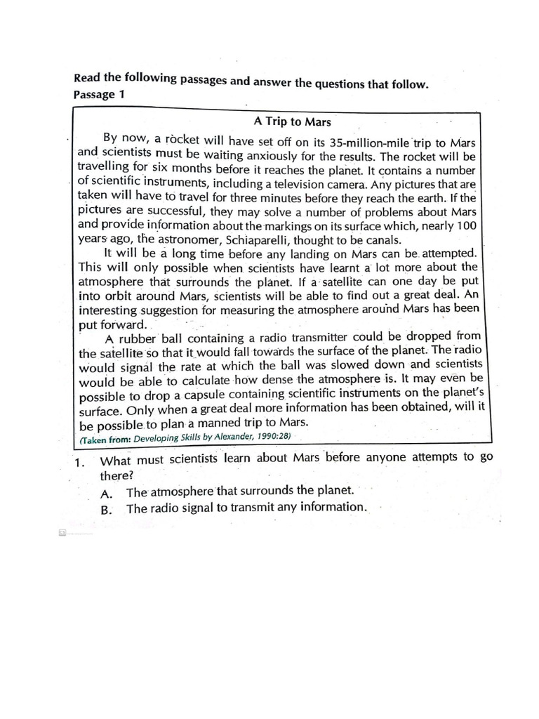 Multiple Choice Report Quiz | PDF