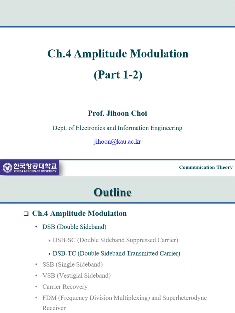 CT W5 Ch4b AM | PDF | Sound Production Technology | Electronic Engineering
