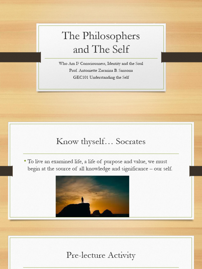 Philosophers on Consciousness and Identity | PDF | Philosophy Of Self ...