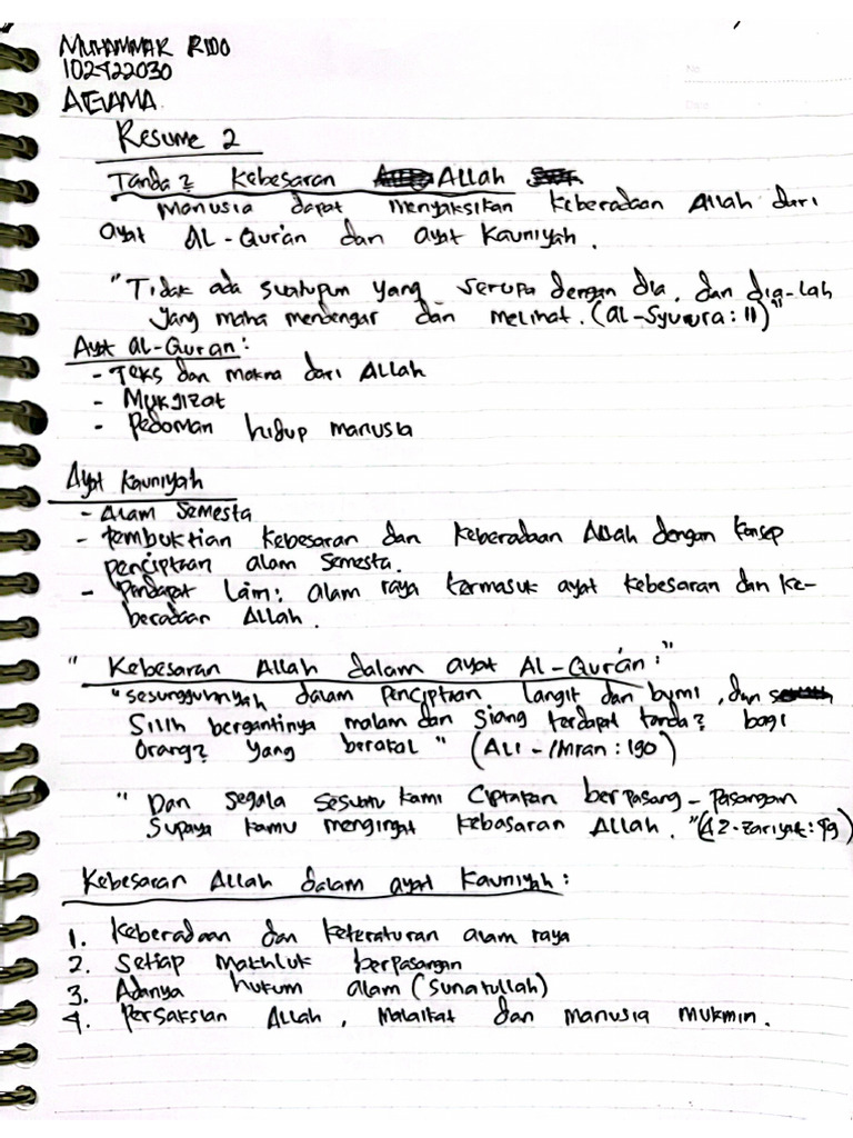 Muhammar Rido - Resume Agama 2 | PDF