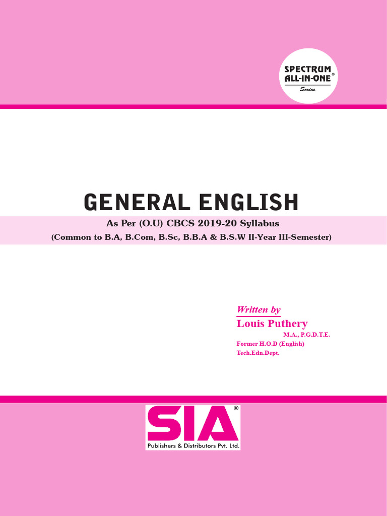 English Semester 3 SIA | PDF | Charlotte Brontë