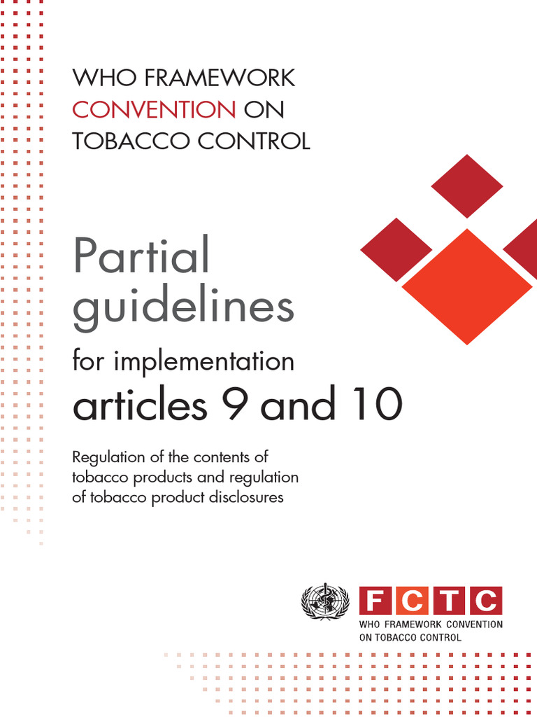 Partial Guidelines For Implementation Article 9 10 en | PDF | Cigarette ...
