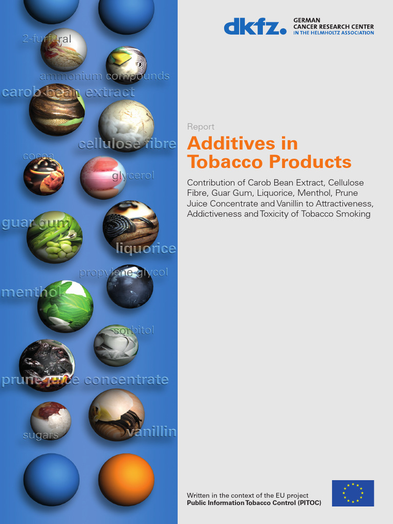 PITOC Additives in Tobacco Products Report | PDF | Cigarette | Smoke