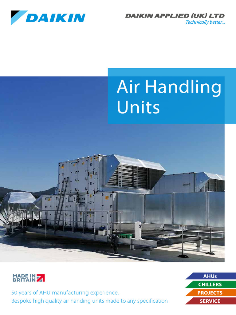 Daikin Applied Air Handling Units Overview | PDF | Green Building ...