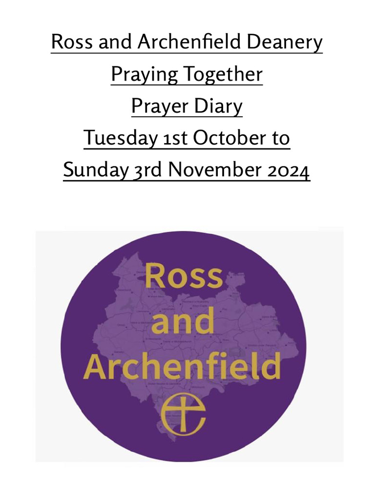 Prayer Diary For October 2024 One Page Per Sheet | PDF | Jesus | God ...