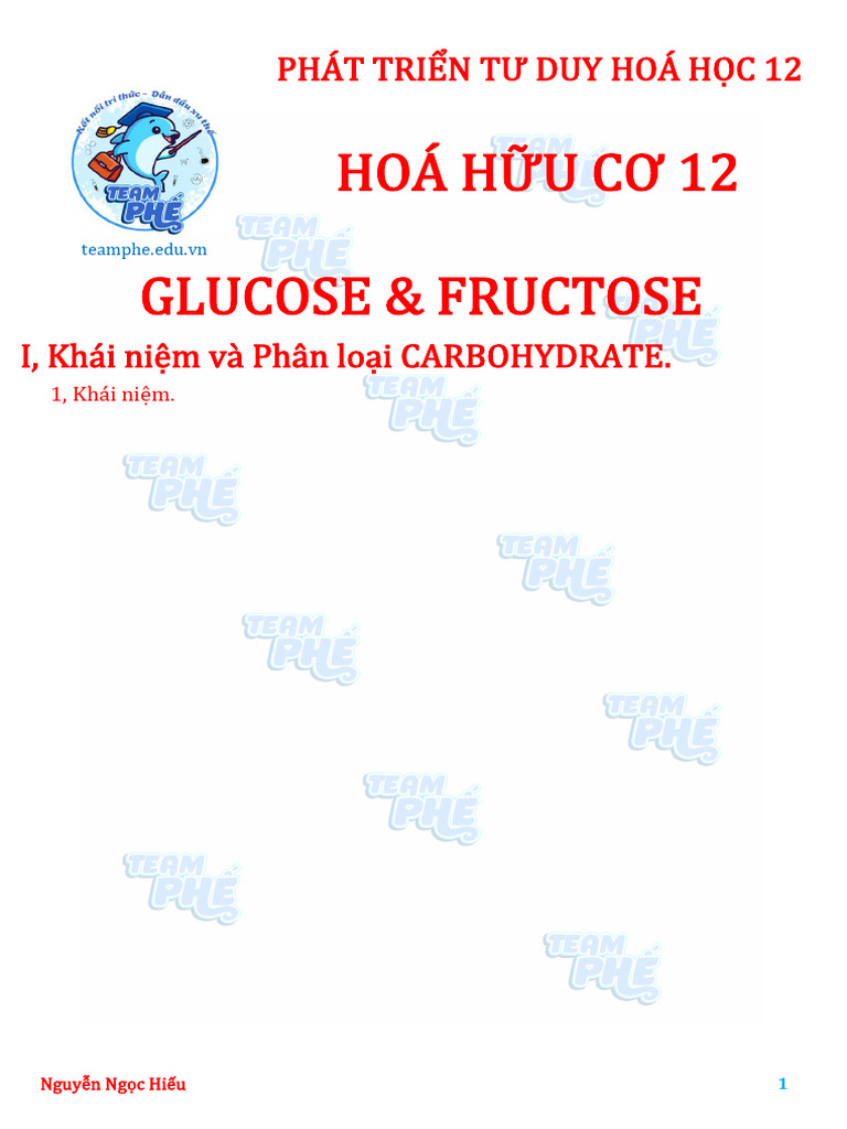 Buoi 12 15 Glucose Fructose | PDF