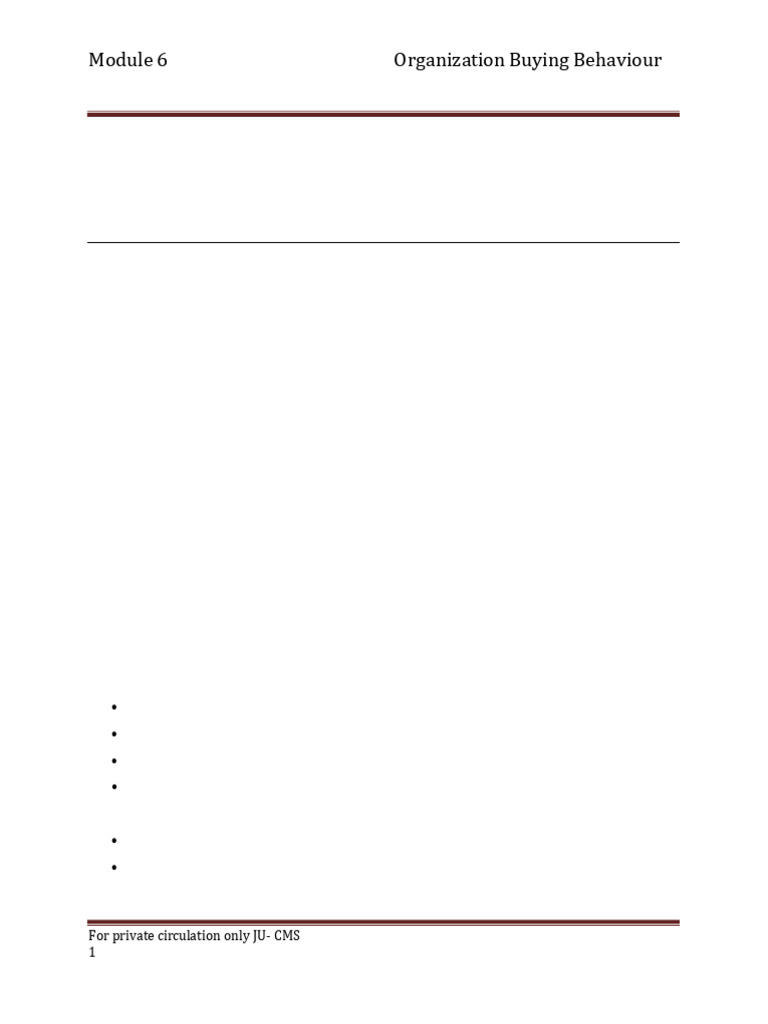 CB - Module - 6 2023 | PDF | Demand | Procurement