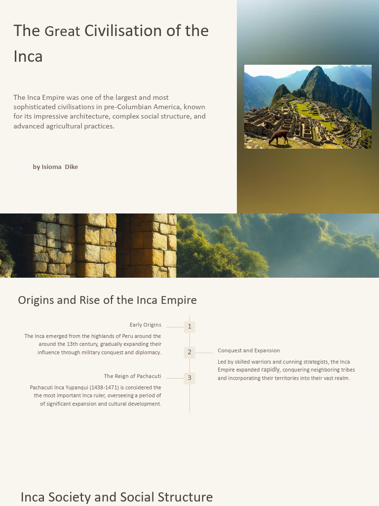 The Great Civilisation of The Inca | PDF | Inca Empire | Deities