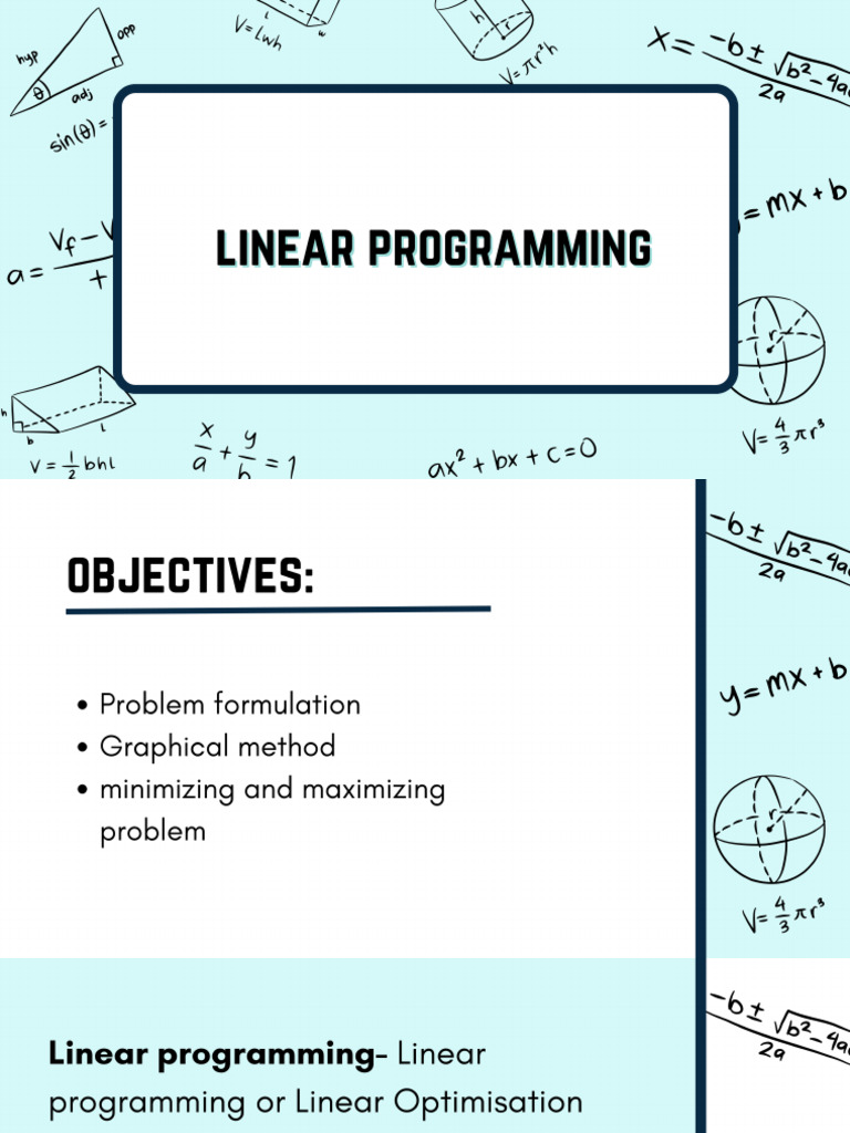 LinearProgramming Group1 | PDF