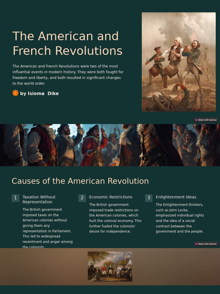 The American and French Revolutions | PDF | French Revolution ...