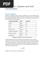 Physics Unit Conversion Cheat Sheet | PDF
