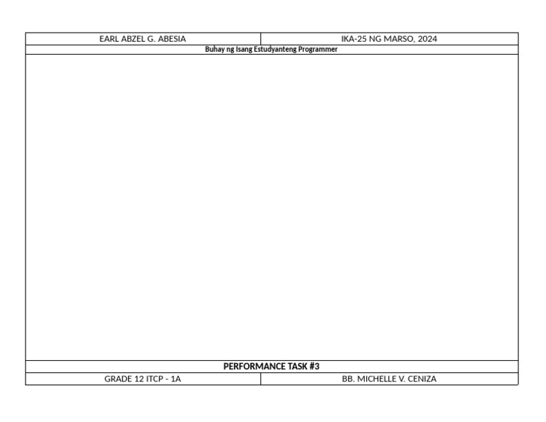 Performance Task 3 TVL | PDF
