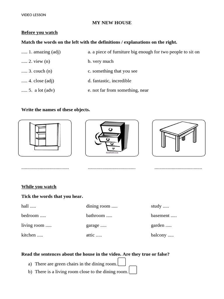 Describing Your House | PDF | Room | Dining Room