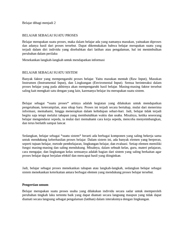 Belajar Dibagi Menjadi 2 | PDF