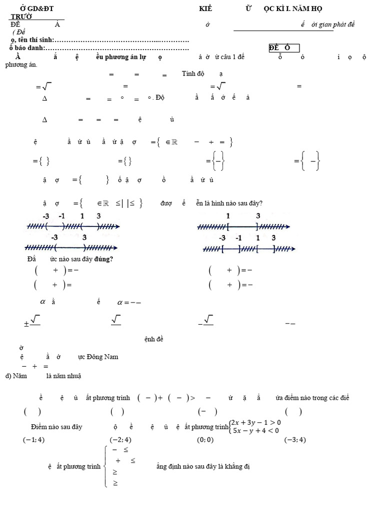 TOÁN ĐỀ 8 GK1 | PDF