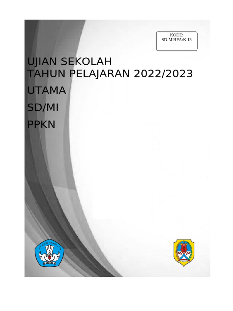 Cover Soal | PDF