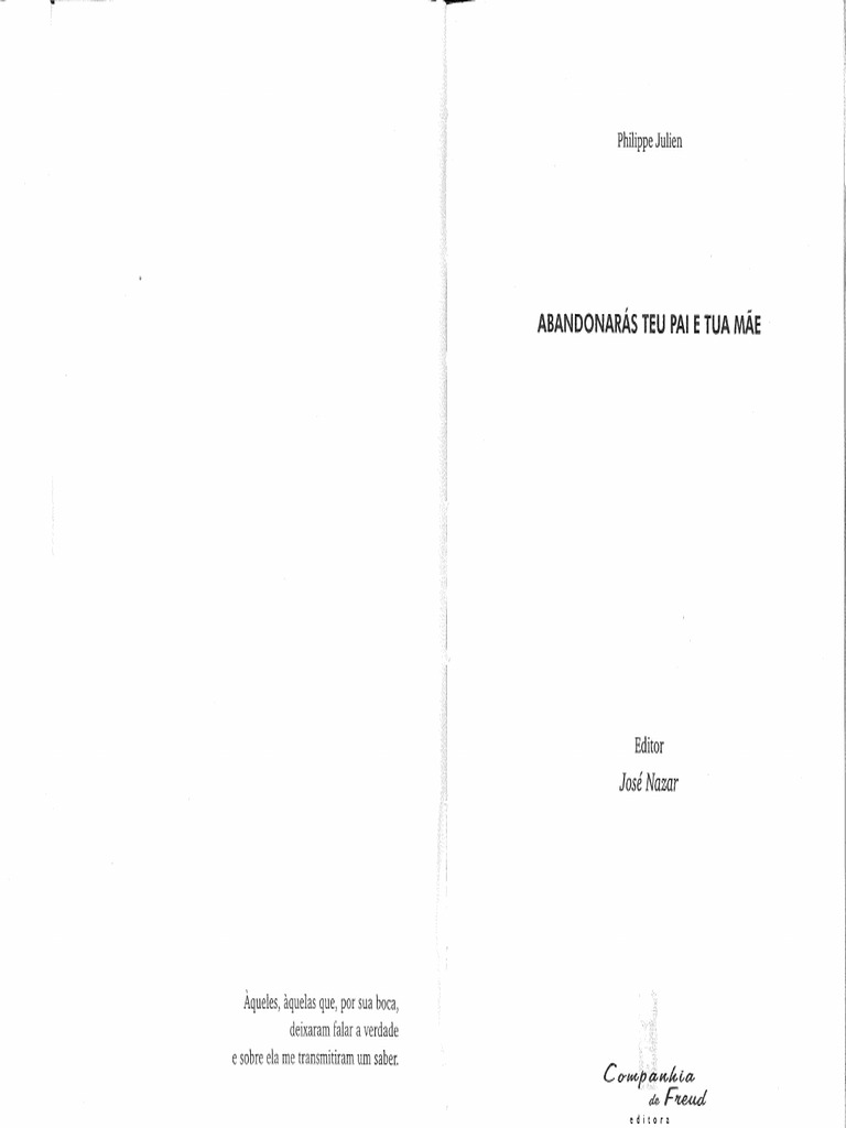 Abandonaras Teu Pai e Tua Mãe | PDF