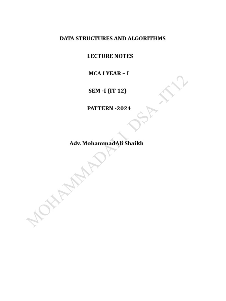 Dsa Unit 1 & 2 | PDF | Data Type | Matrix (Mathematics)
