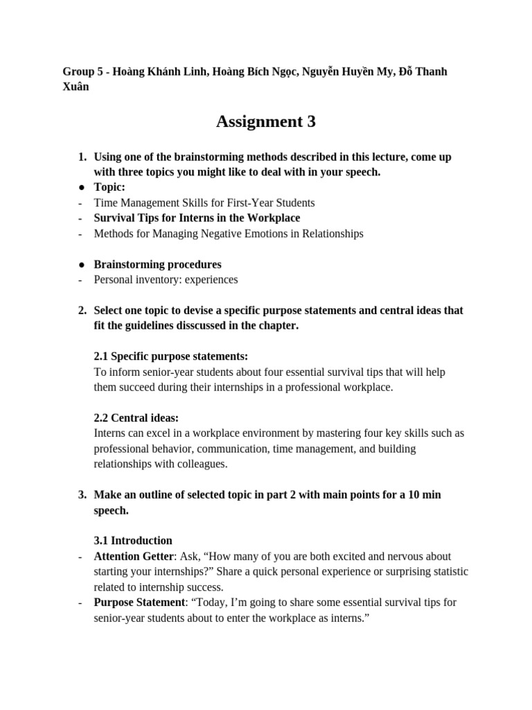 G5 - Assignment 3 1 | PDF | Communication | Psychological Concepts