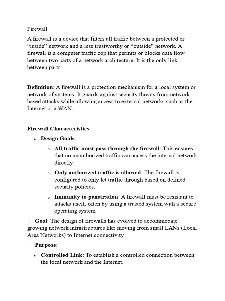 Firewall | PDF | Firewall (Computing) | Computer Network Firewall | PDF | Firewall (Computing) | Computer Network