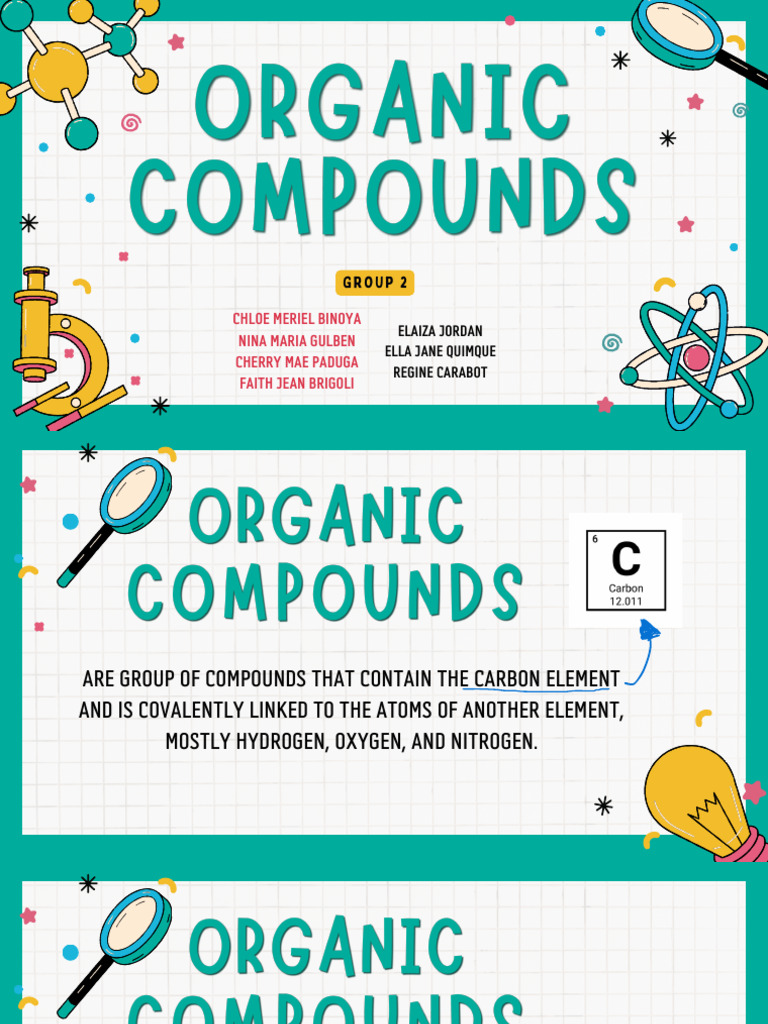 Organic Compounds | PDF | Hydrocarbons | Organic Compounds