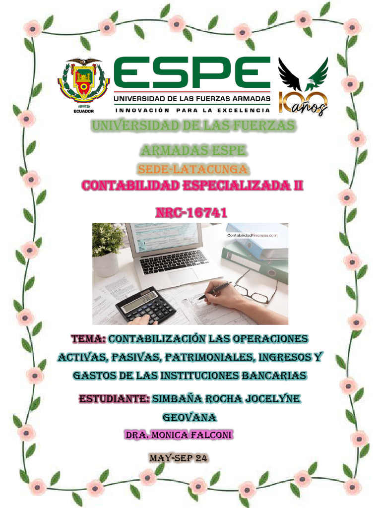 Contabilizar Las Operaciones Activas, Pasivas, Patrimoniales, Ingresos ...