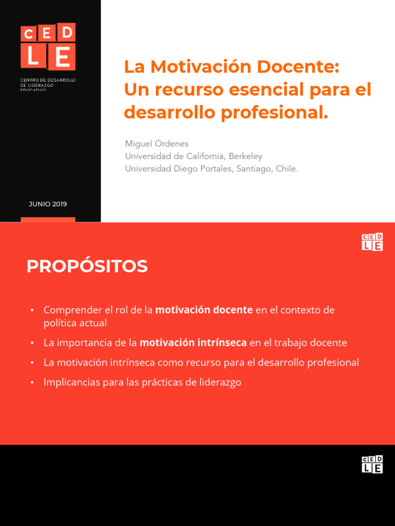 Motivación Docente y Desarrollo Profesional | PDF | Motivacional ...
